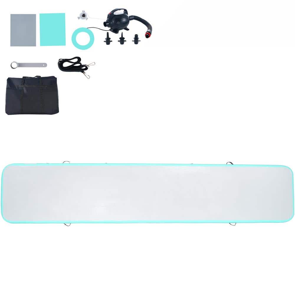 VEVOR Gymnastics Air Mat 4 in. Thickness Inflatable Gymnastics Tumbling ...