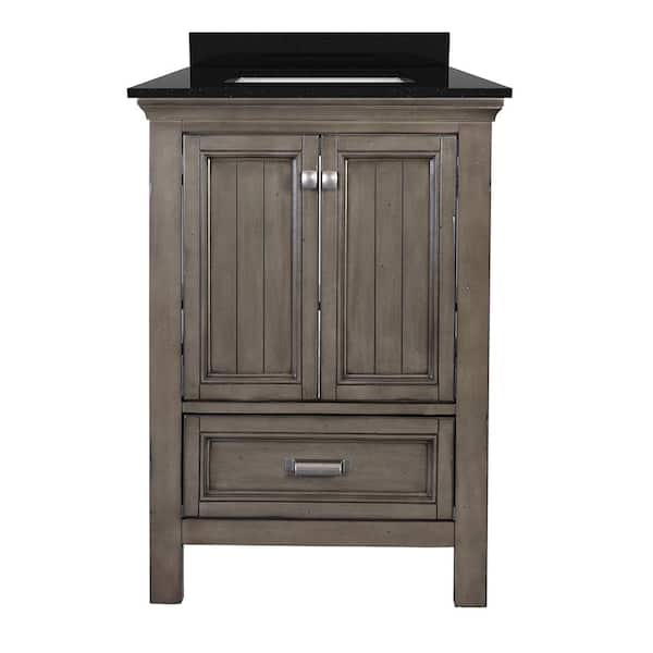 Foremost Brantley 25 in. W x 22 in. D Bath Vanity in Distressed Grey ...