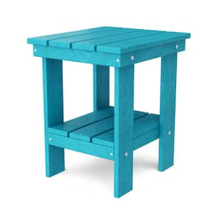 Wildridge Freedom Patriot Blue HDPE Plastic Outdoor Side Table LCC-1120 ...