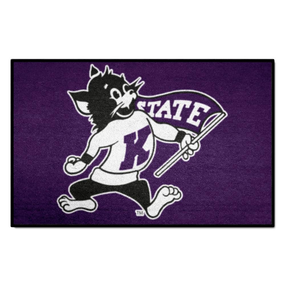 FANMATS Kansas State Wildcats Purple 2 ft. x 3 ft. Starter Mat Area Rug ...