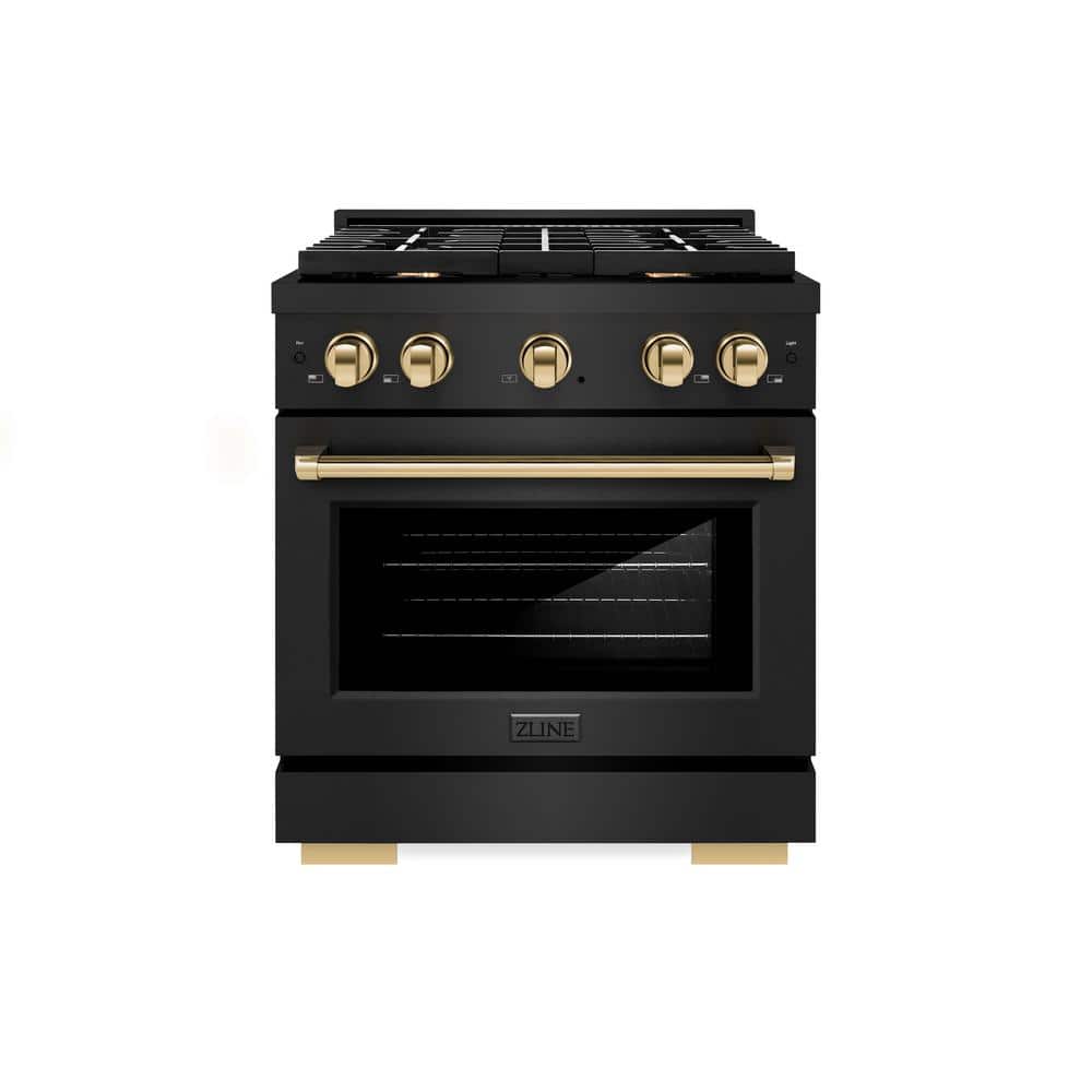 ZLINE Kitchen and Bath Paramount 30 in. 4-Burner Dual Fuel Range with ...