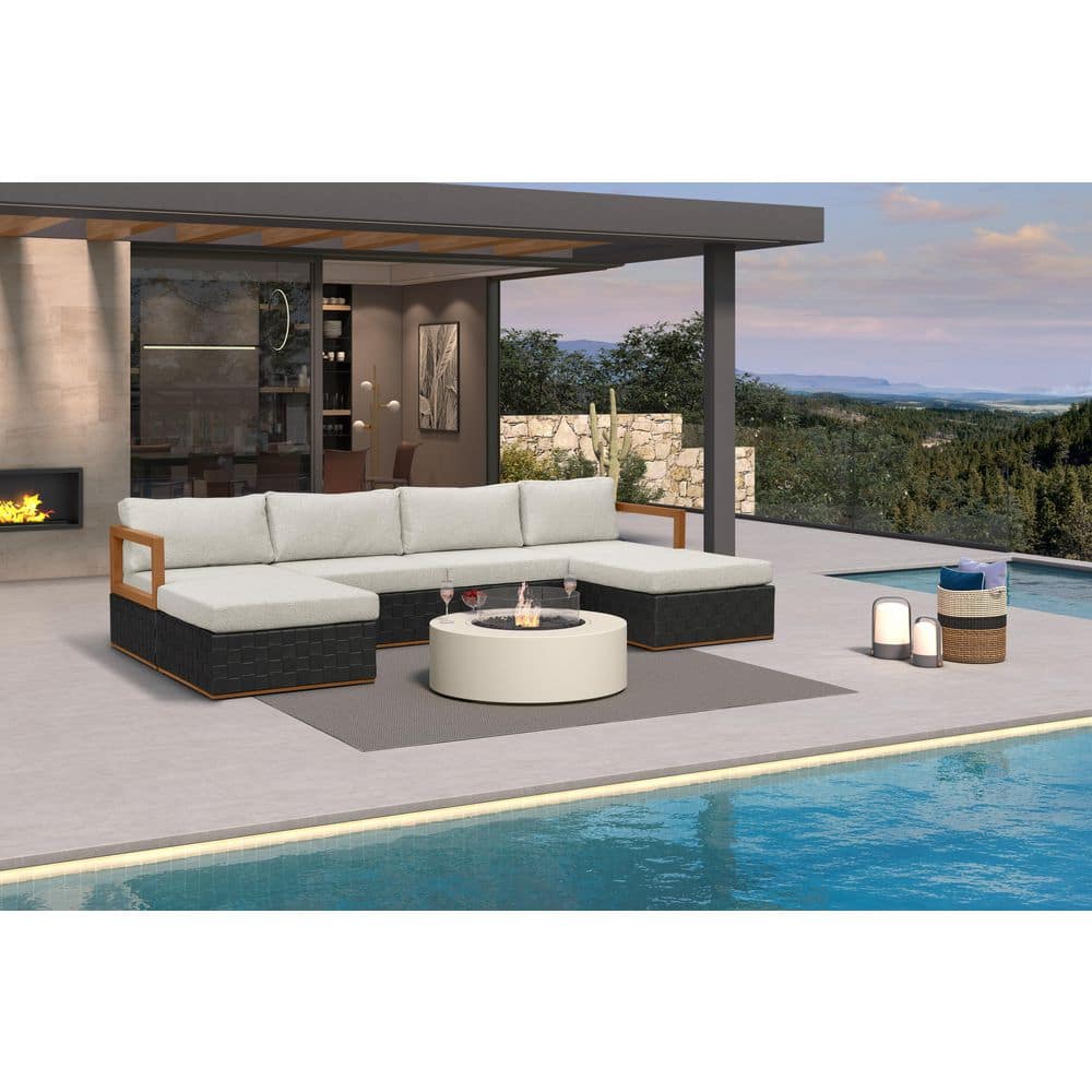PURPLE LEAF 6-Pieces Patio Conversation Sets All Weather Outdoor Couch ...
