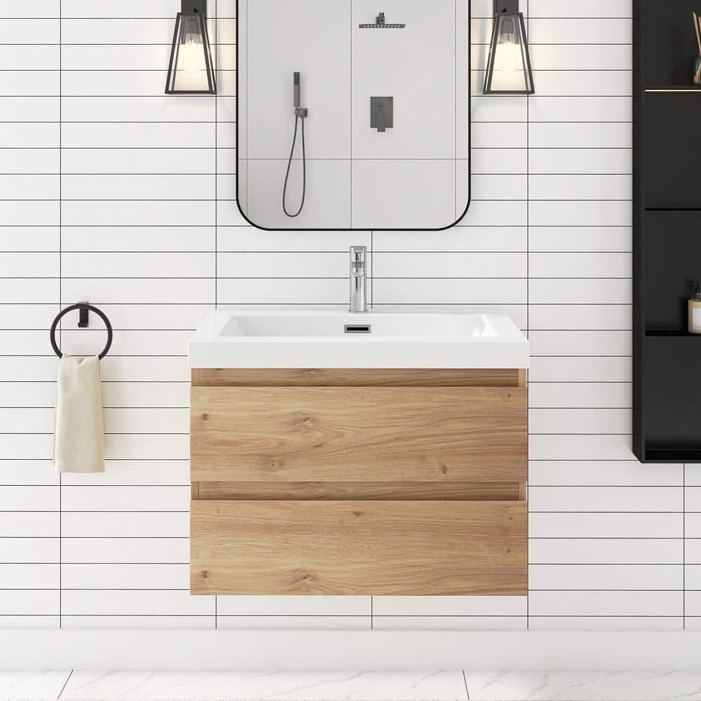 JimsMaison Angela 30 in. W x 19.5 in. D x 22.5 in. H Wall Mounted ...