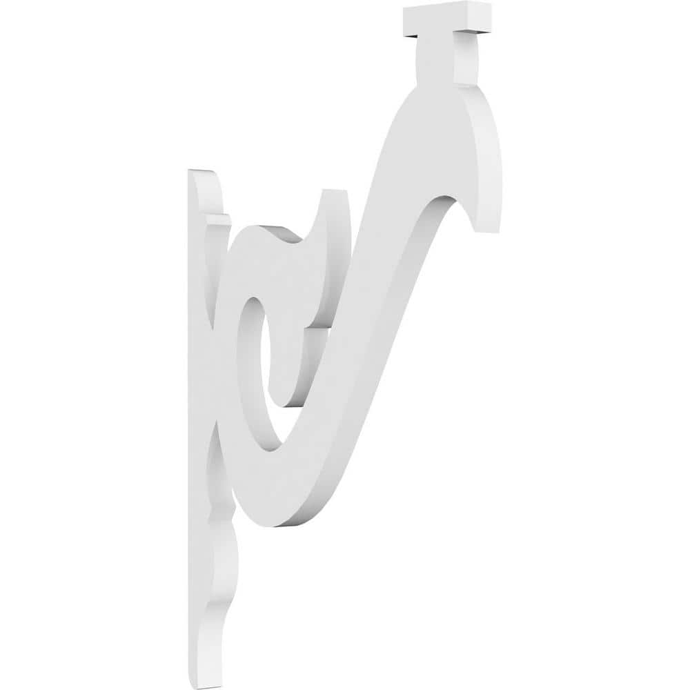 Ekena Millwork 5/8 in. W x 12 in. H x 7 in. D PVC Florence Bracket ...