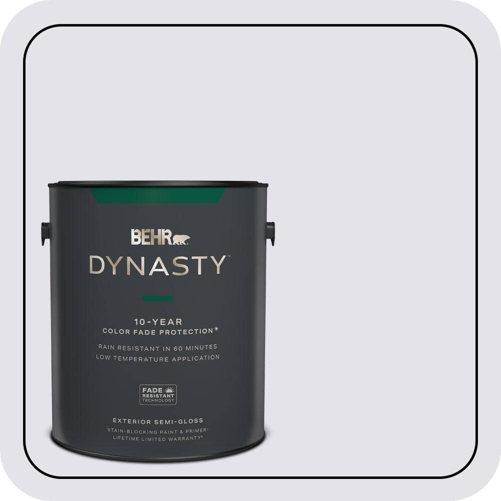 BEHR DYNASTY 1 gal. #PPU16-06 Lilac Mist Semi-Gloss Exterior Stain ...