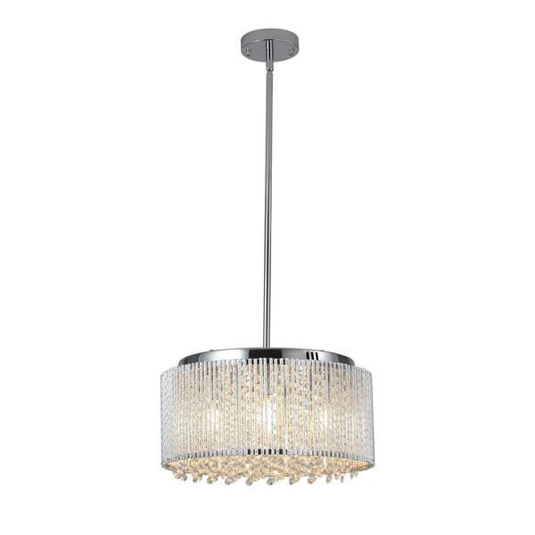 Basdien 16 in 7-light Luxury silver Chandelier Large Ceiling Lighting ...
