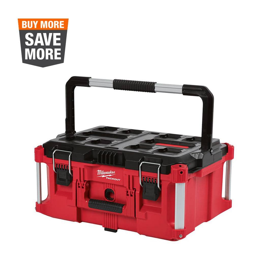 Milwaukee PACKOUT 22 in. Large Portable Tool Box Fits Modular Storage ...