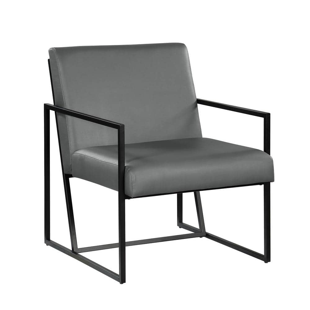 Best Master Furniture Luxembourg 29 in. W Gray Arm Chair LX6300G - The ...