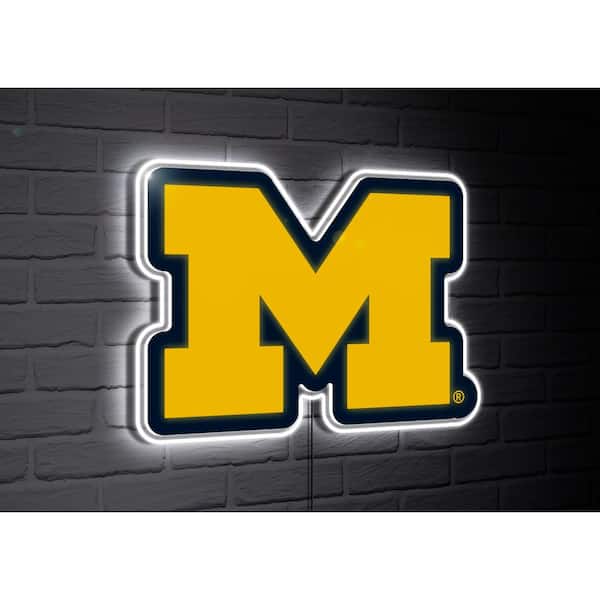 Evergreen University Of Michigan Team Logo Shaped Plug in LED Lighted ...