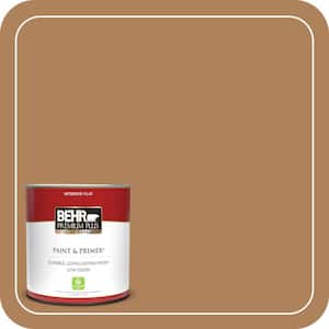 BEHR ULTRA 1 qt. #S260-6 Circus Peanut Extra Durable Satin Enamel ...