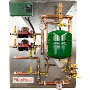 FloorHeat 3-Zone Preassembled Radiant Heat Distribution/Control Panel ...