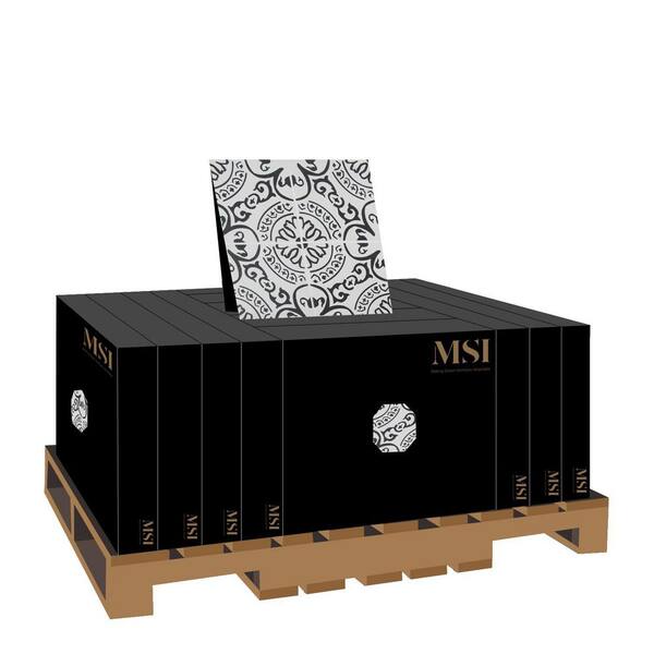 Buy Encaustic Cigno 8 in. x 8 in. Matte Porcelain Floor and Wall Tile ...