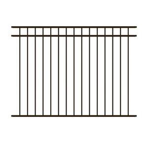 FORGERIGHT Deco Grid 5ft H x 4ft W Black Steel Gate 868011 - The Home Depot