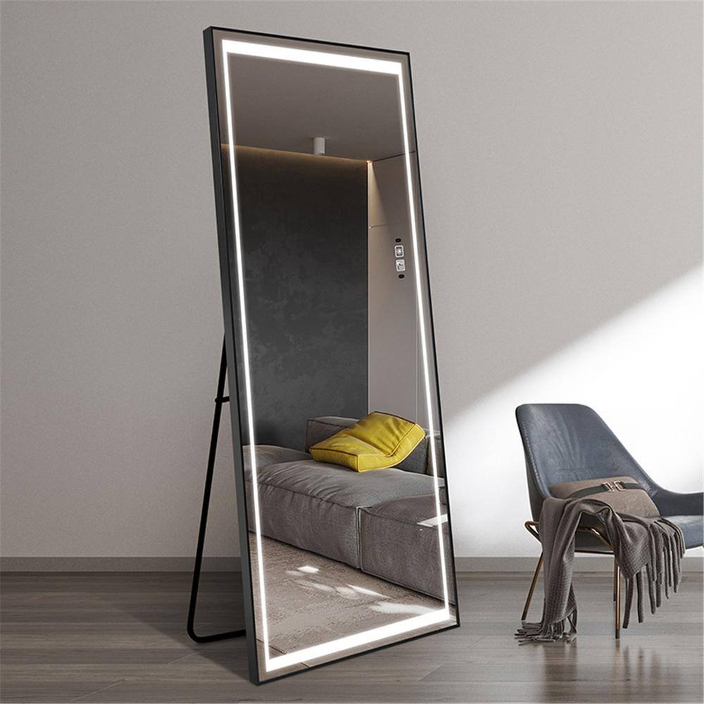 24 in. W x 65 in. H LED Full Length Mirrors Intelligent Human Body ...