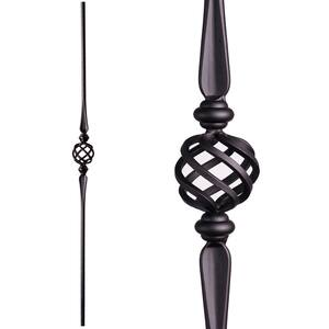 HOUSE OF FORGINGS Round 44 in. x 0.625 in. Satin Black Single Knuckle ...