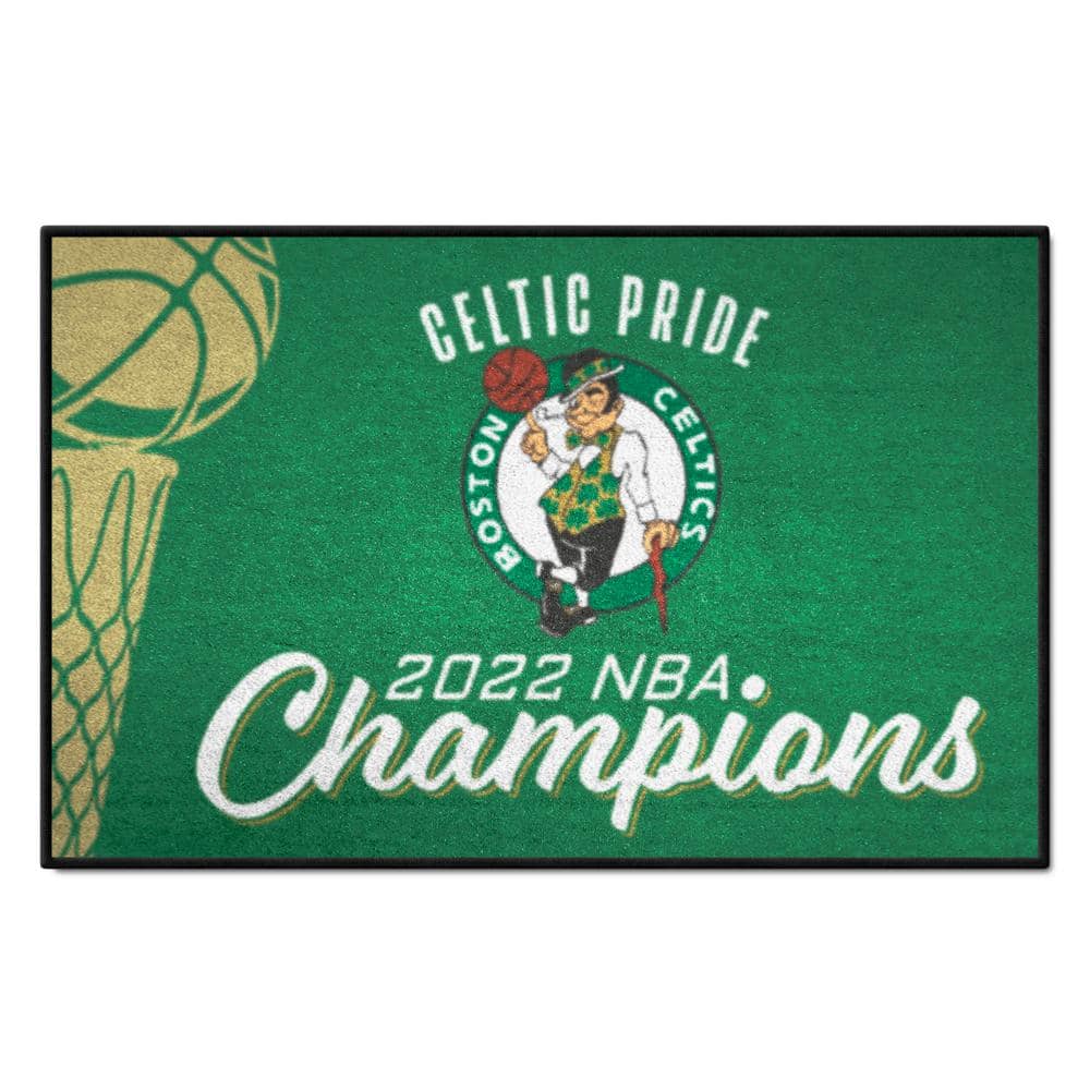 FANMATS Boston Celtics Green 2022 NBA Finals Champions 1.5 ft. x 2.5 ft ...