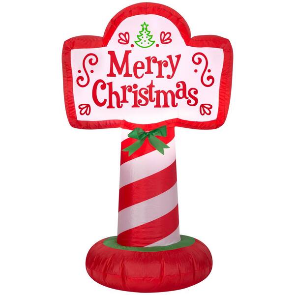 .N/A 3 ft. Tall x 1.4 ft. W Christmas Inflatable Airblown-Outdoor Merry ...
