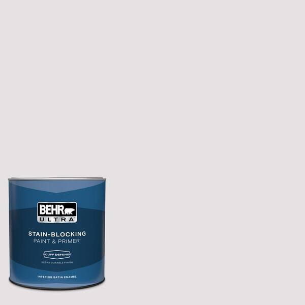 BEHR ULTRA 1 qt. #PR-W02 Early Crocus Extra Durable Satin Enamel ...