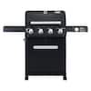 Monument Grills Mesa 4-Burner Propane Gas Grill in Black with Clear ...