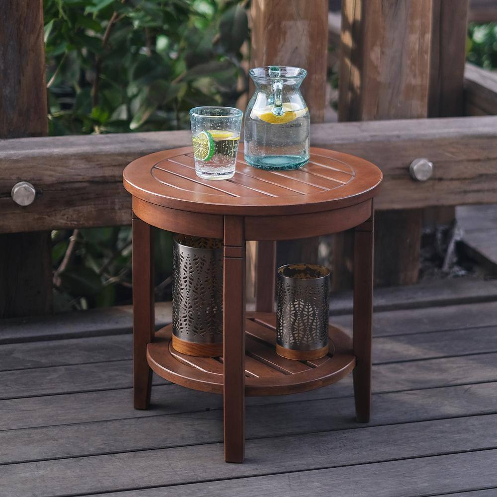 Cambridge Casual Alston Natural Wood Outdoor Side Table 180670-HW-NT-XX ...