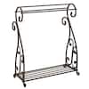Ebony Scrolled Metal Quilt Rack 4643 - The Home Depot