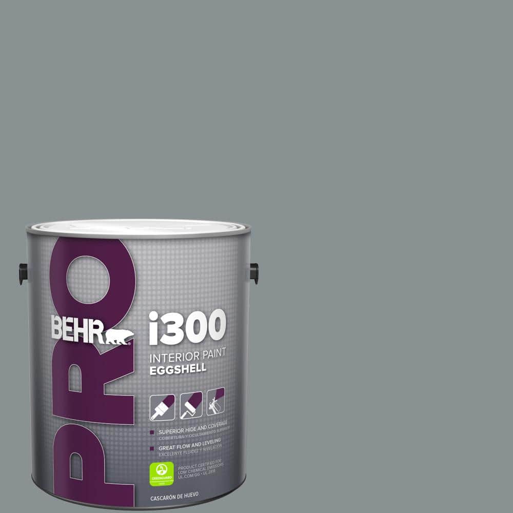 BEHR PRO 1 gal. #MQ5-29 Gotham Gray Eggshell Interior Paint PR33301 ...