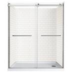 DreamLine 32 in. L x 54 in. W x 76 3/4 in. H Alcove Shower Kit with ...