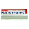 Husky 20 ft. x 200 ft. Clear 2 mil Plastic Sheeting CF0220-200C - The Home Depot