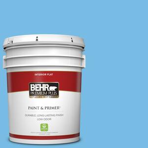 BEHR DYNASTY 8 oz. #550B-4 Costa Rica Blue Matte Stain-Blocking ...