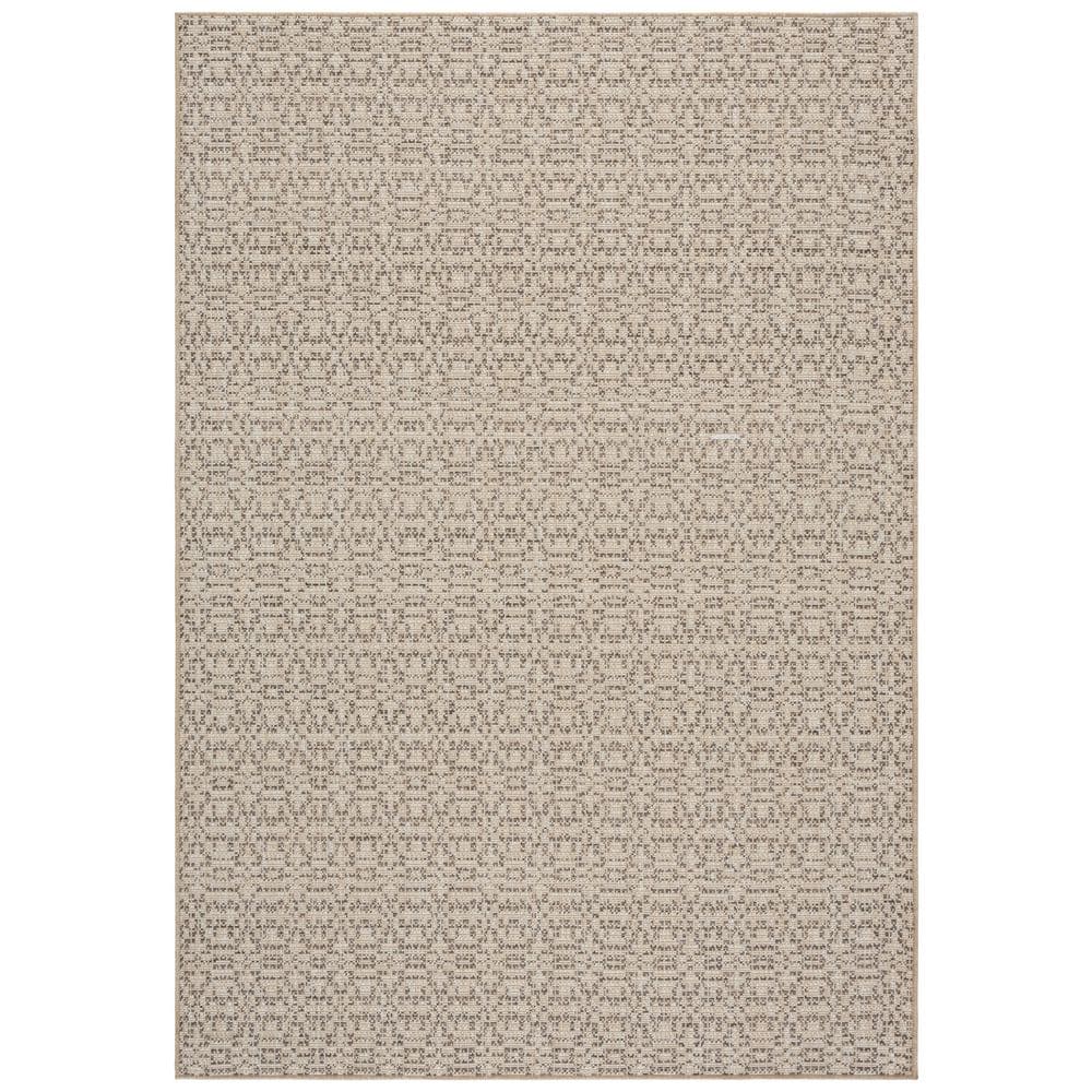 SAFAVIEH Sisal Performance 8 ft. x 10 ft. Beige/Natural Striped ...