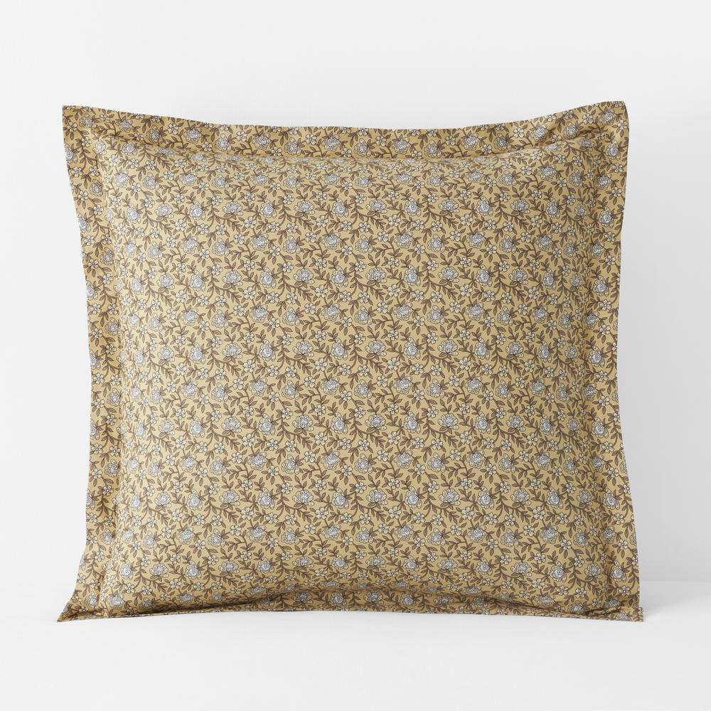 The Company Store Company Cotton Mini Floral Vine Ochre Cotton Percale ...