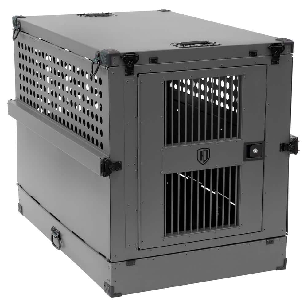 Hercules Safe Vehicle Transport Dog Crate with Heavy Duty Aluminum ...