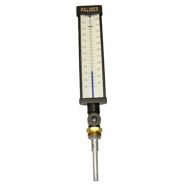 Palmer Instruments 9 in. Scale Plastic Industrial Thermometer (30 to ...