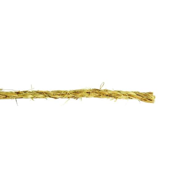 Everbilt 1/2 in. x 200 ft. Manila Twist Rope, Natural 64910 - The Home ...