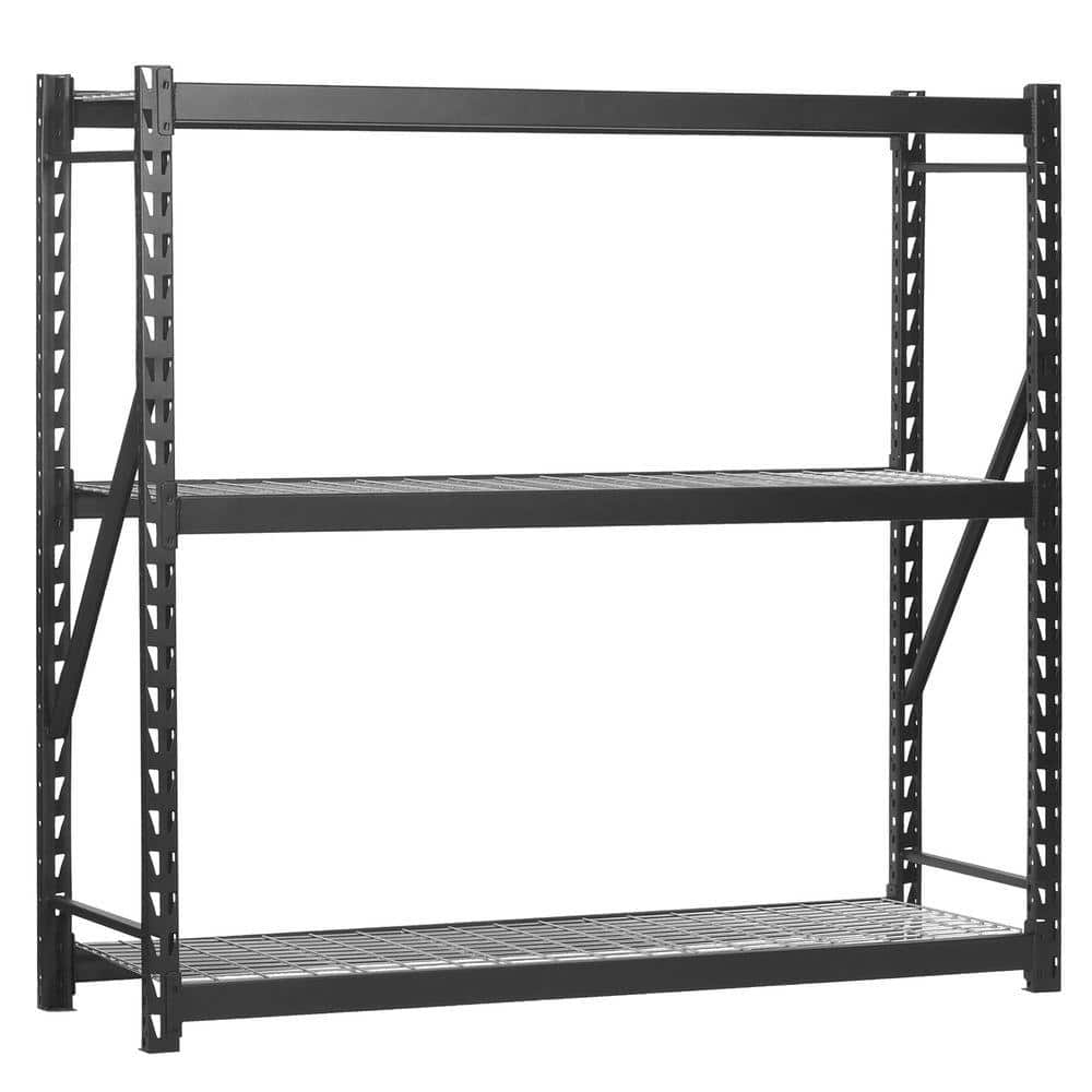 Reviews For Edsal 3 Wire Shelf Steel Storage Rack In Black 72 In H X