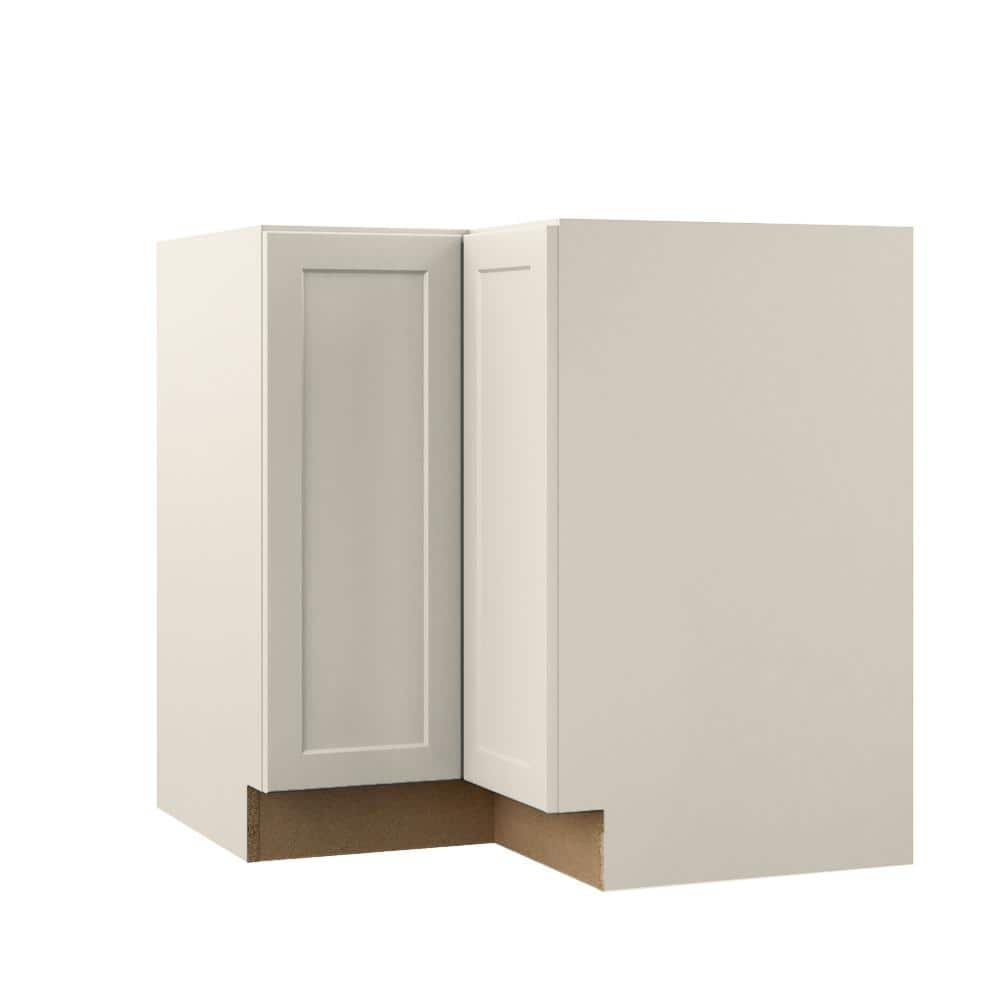Hampton Bay Designer Series Melvern 36 in. W x 24 in. D x 34.5 in. H Assembled Lazy Susan Corner ...