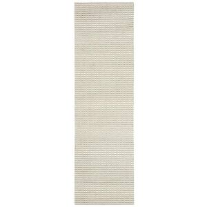 SAFAVIEH Natura Silver/Ivory 2 ft. x 6 ft. Striped Solid Color Gradient ...