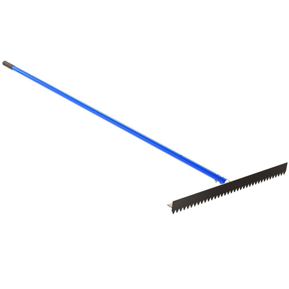 Bon Tool 8 ft. Aluminum Handle 36 in. Sharp Tooth T-Connector Lute Rake ...