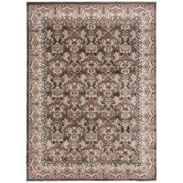 Natco Kurdamir Elegante 8 ft. x 11 ft. Tan/Navajo White Area Rug ...