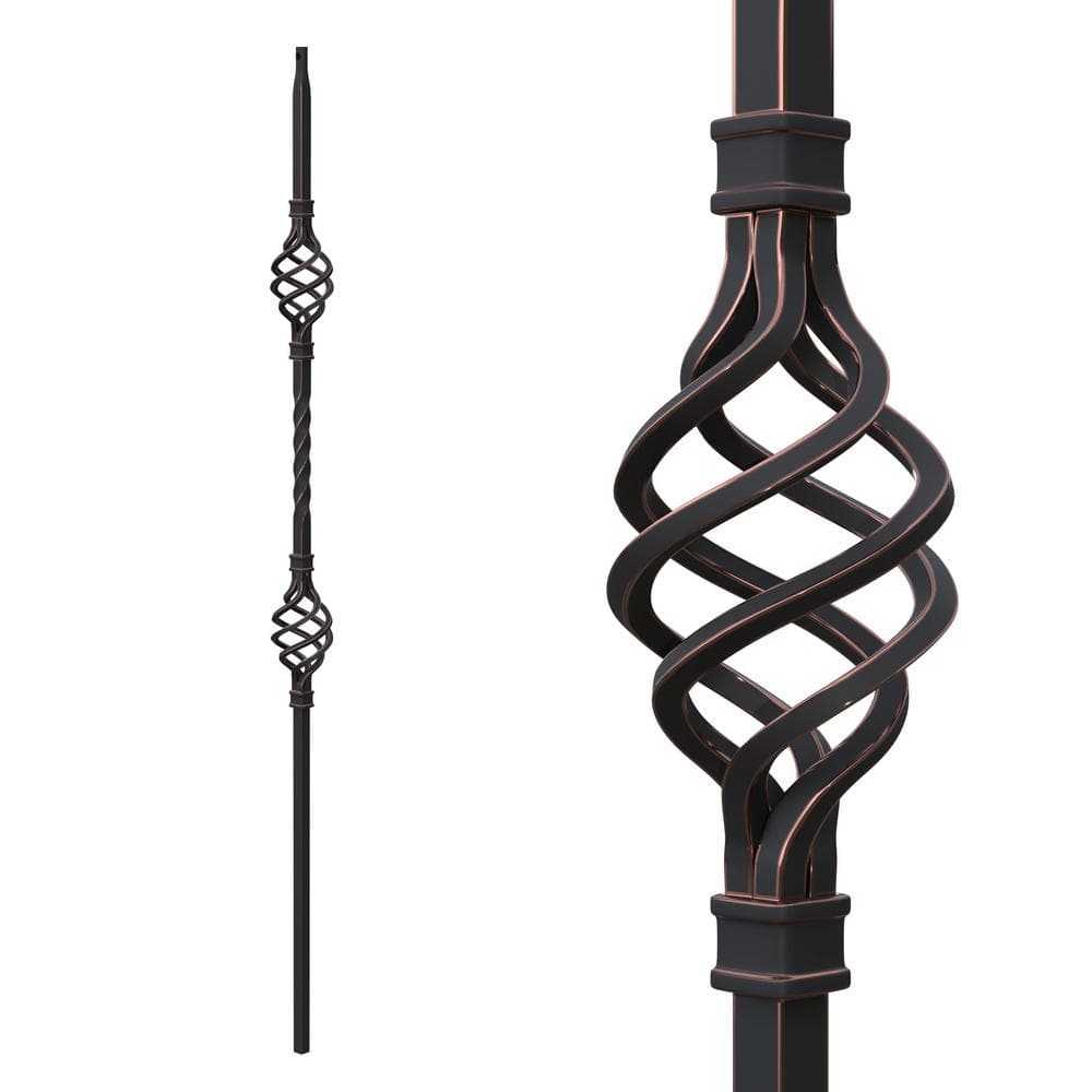 Reviews for EVERMARK Stair Parts 44 in. x 1/2 in. Oil Rubbed Copper ...