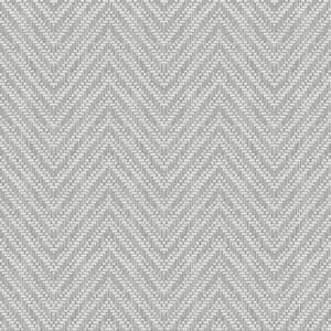 A-Street Prints Glynn Chevron Grey Textured Paper Wallpaper Sample 4074 ...