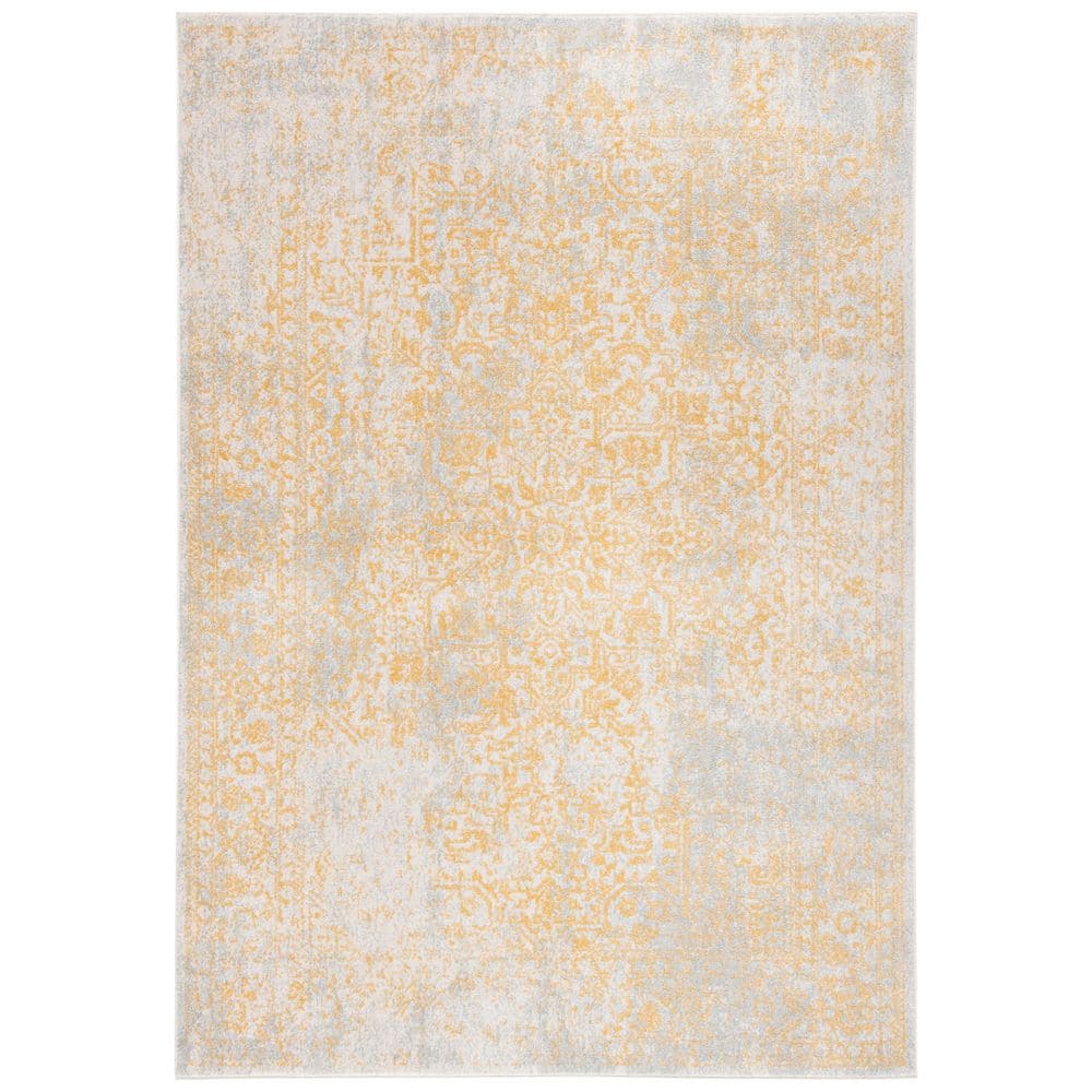 Reviews for SAFAVIEH Evoke Ivory/Gold 7 ft. x 9 ft. Distressed Border ...