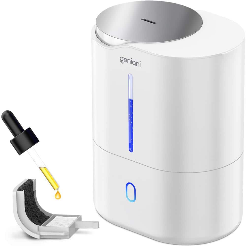 Geniani 1.05gal Top Fill Cool Mist Humidifier For Bedroom 356sqf ...