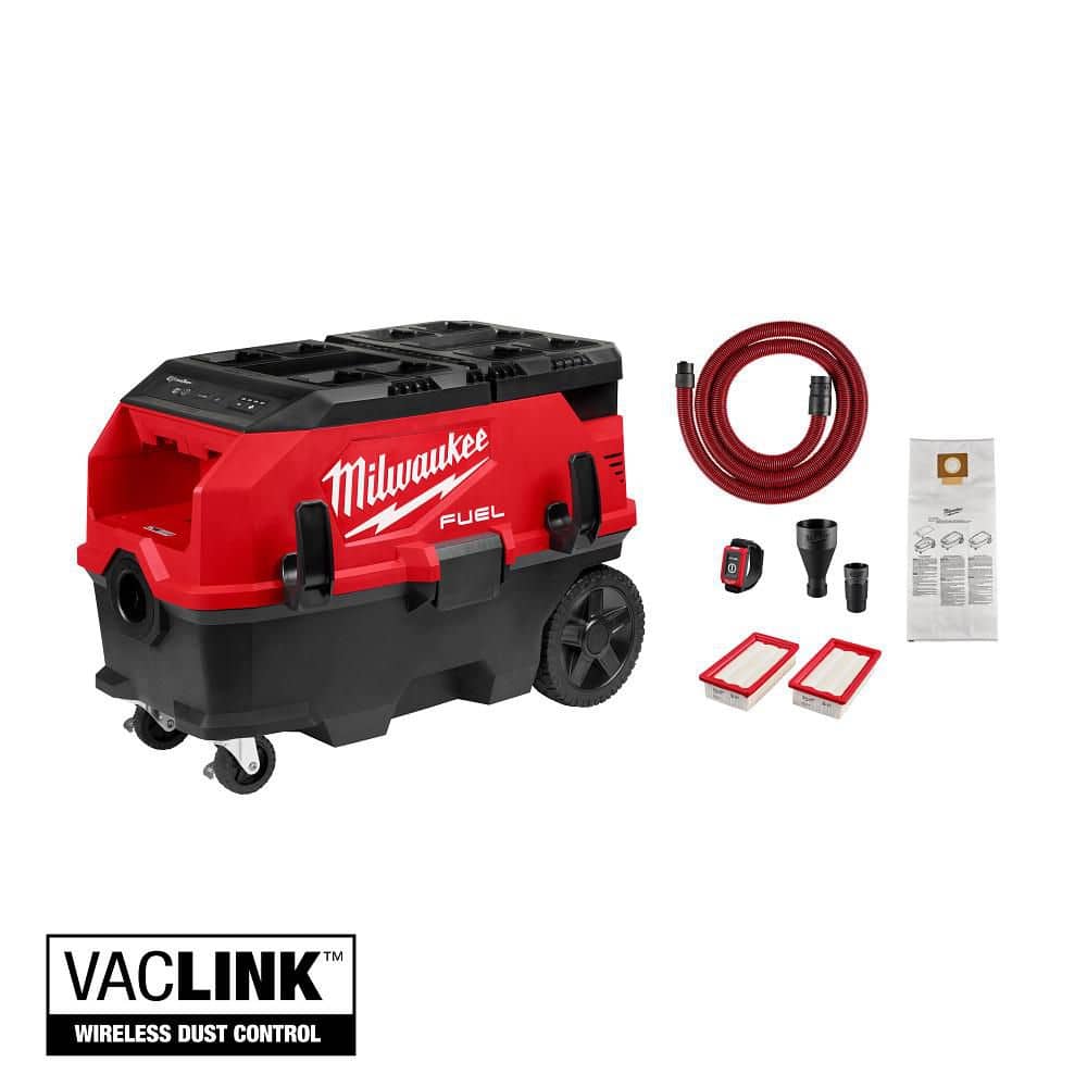 Milwaukee M18 FUEL PACKOUT 9 Gallon Dual-Battery Dust Extractor with ...