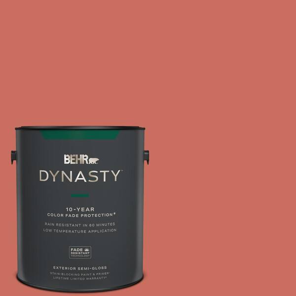 BEHR DYNASTY 1 gal. #M170-6 Dash of Curry Semi-Gloss Exterior Stain ...