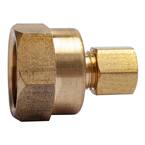 LTWFITTING 5/16 in. O.D. Comp x 1/4 in. FIP Brass Compression Adapter ...