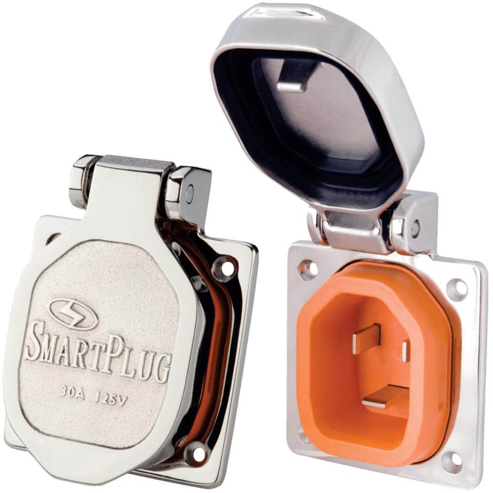 SmartPlug Stainless Steel Inlet and Cover Assembly - 30 Amp BM30NT ...