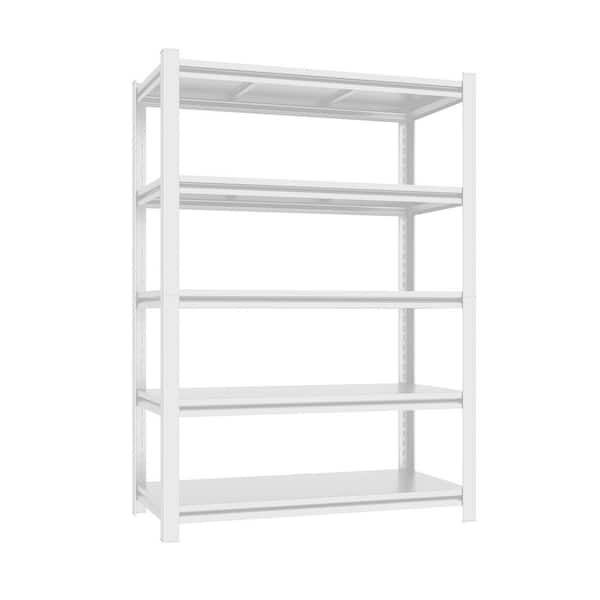 Huluwat 5-Tier Heavy Duty Steel Adjustable Freestanding Mesh Storage ...