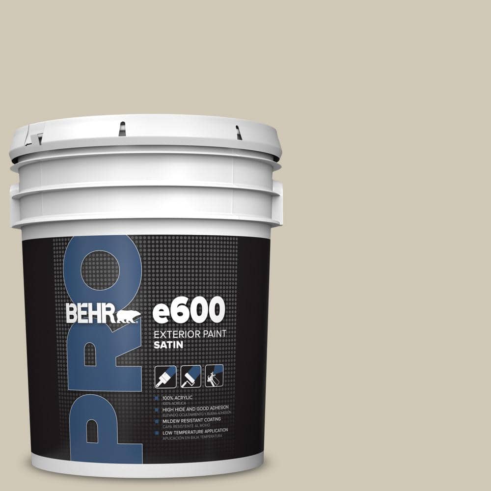 BEHR PRO 5 gal. #PPU8-16 Coliseum Marble Satin Exterior Paint PR64005 ...