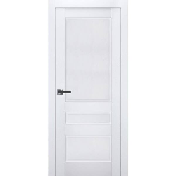 Sartodoors 7411 30 in. x 96 in. Left-Hand/Inswing Solid Matte Grey ...